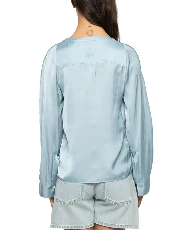 Zadig&Voltaire Torny Satin Tunic - Sky