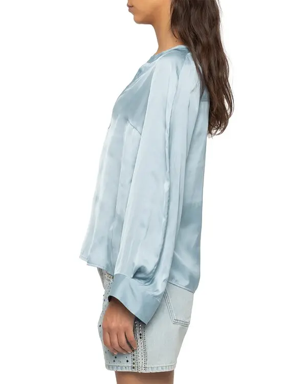 Zadig&Voltaire Torny Satin Tunic - Sky