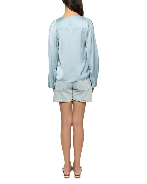 Zadig&Voltaire Torny Satin Tunic - Sky