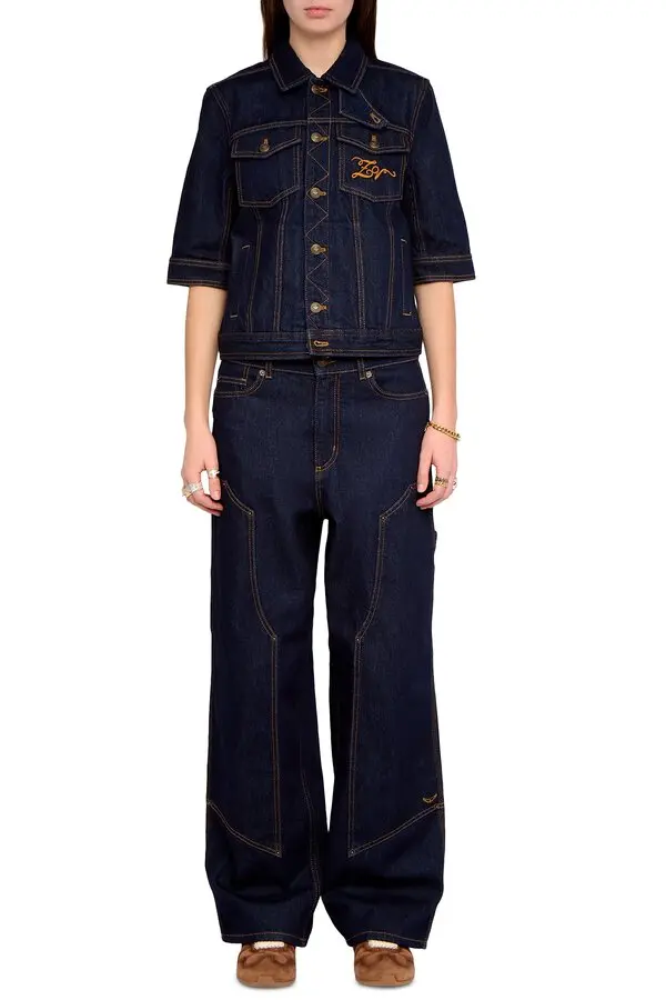 Zadig&Voltaire Kyo Denim Jacket - Brut