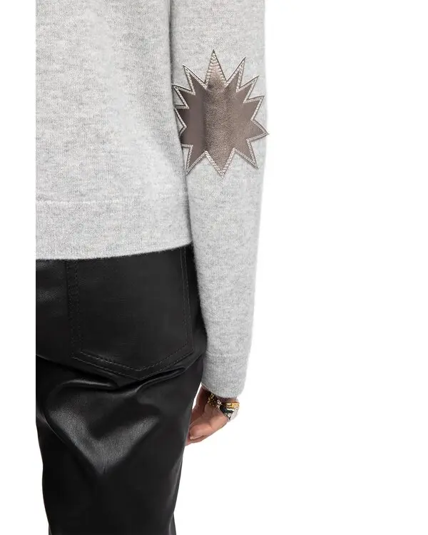 Zadig&Voltaire Cara Patch Sweater - Light Grey