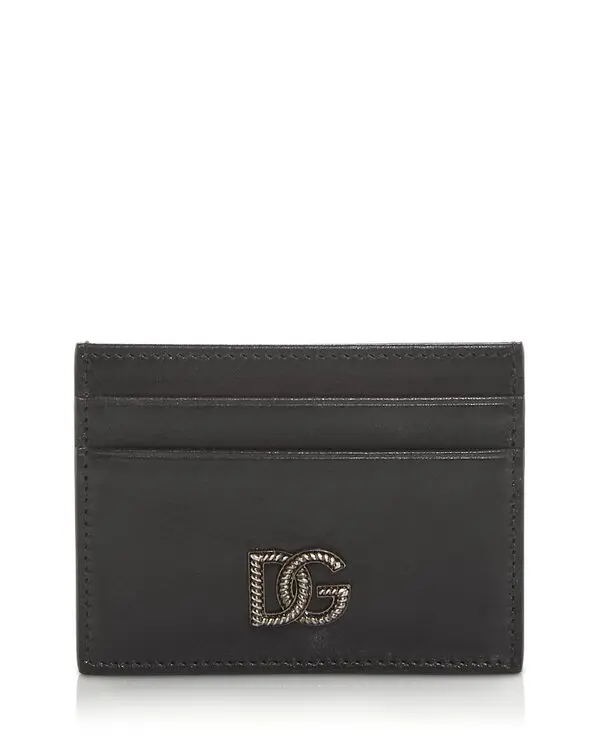 Dolce & Gabbana Tempesta Leather Card Case - Black