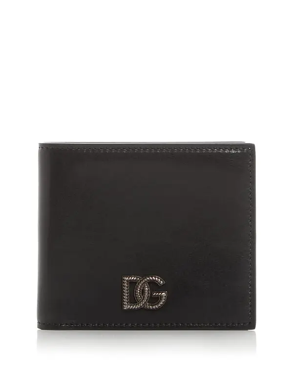 Dolce & Gabbana Tempesta Leather Bifold Wallet - Black