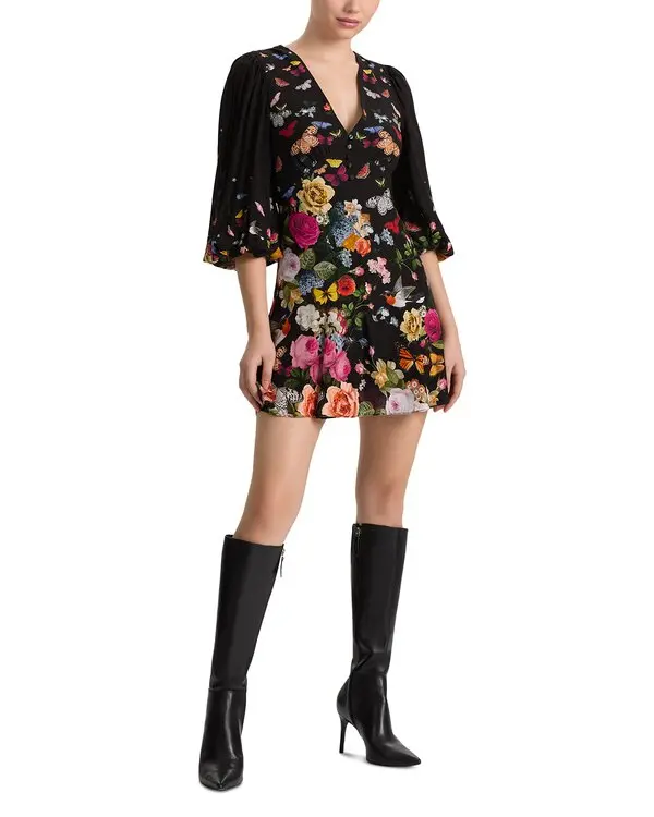 Alice + Olivia Irene Empire Waist Dress - Solar Strength Black |  Editorialist