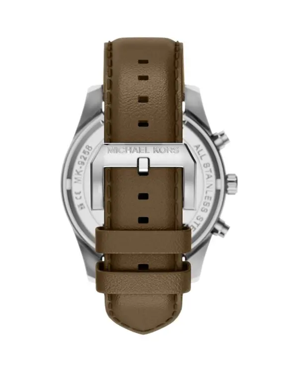 Michael Kors Lexington Chronograph, 45mm - Brown/blue