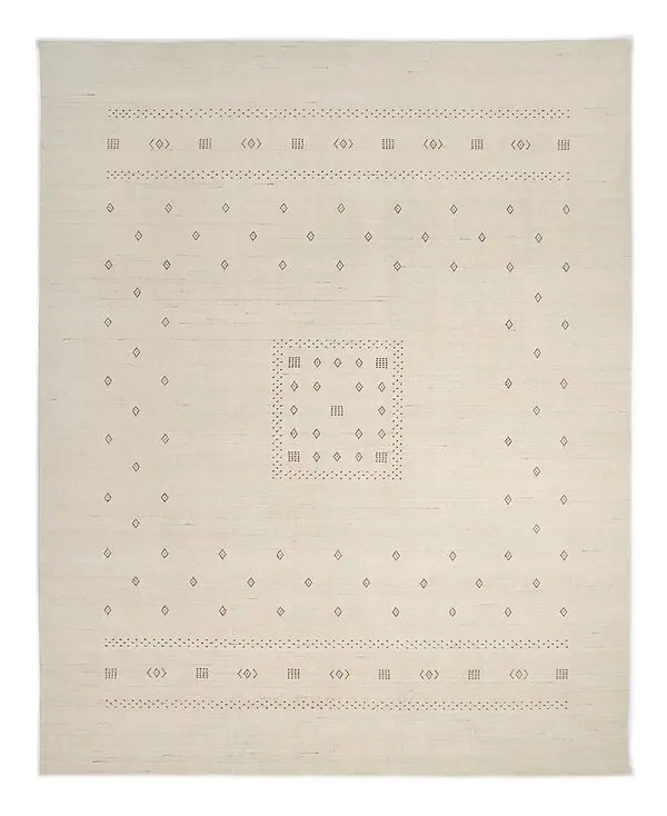 TIMELESS RUG DESIGNS Gabbeh Simi Area Rug 9'0x12'0 - Ivory