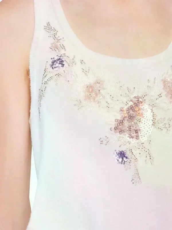 Rabanne Floral Embroidered Top