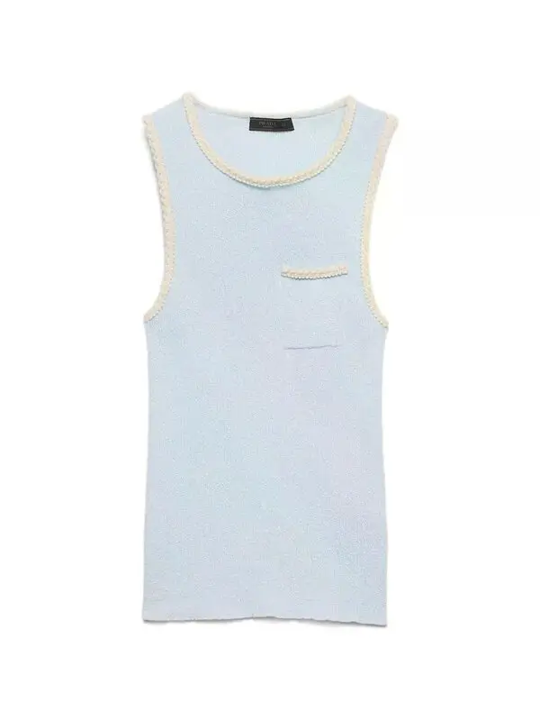 Prada Contrast-trim Tank Top