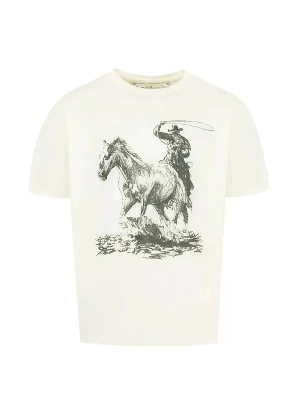 ONE OF THESE DAYS Reward Graphic-print T-shirt - Neutrals