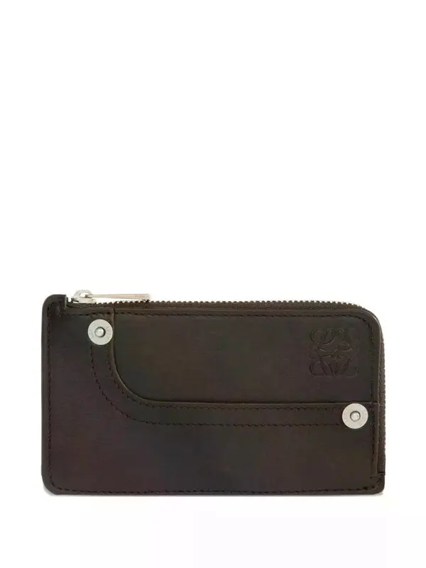 Loewe Zip Coin Cardholder - Brown