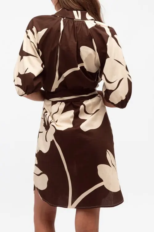LABEL OF LOVE Bloom Floral Shirt Dress