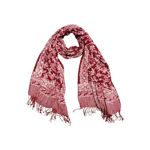 KASIH CO-OP Handmade Batik Scarf - Red White Cherish