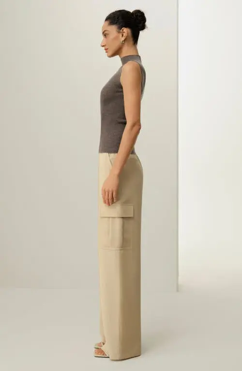 Lilysilk Knit Wool Sleeveless Vest