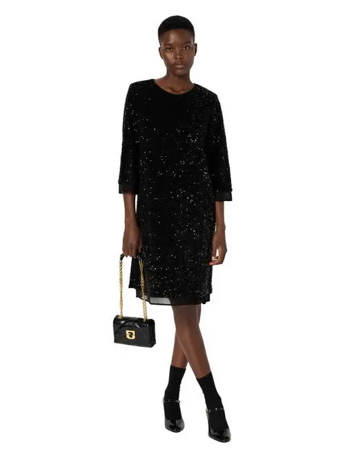 Gerard Darel Liora Sequin Knee Length Dress