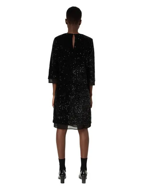 Gerard Darel Liora Sequin Knee Length Dress