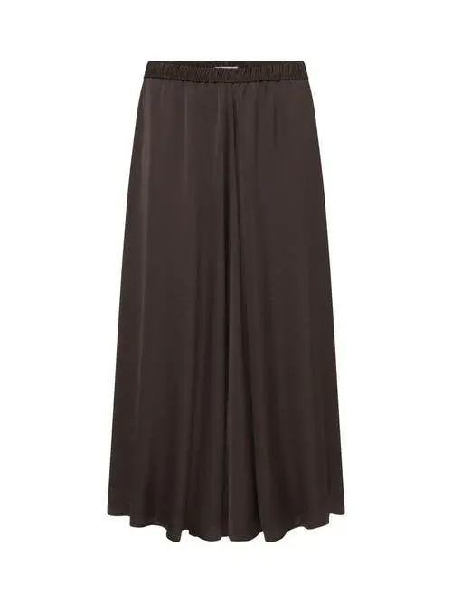 Gerard Darel Bella Satin Midi Skirt