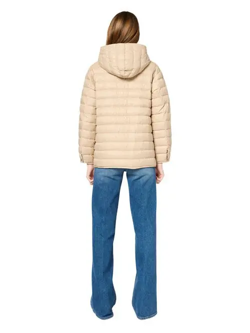 Gerard Darel Serena Quilted Hooded Reversible Jacket