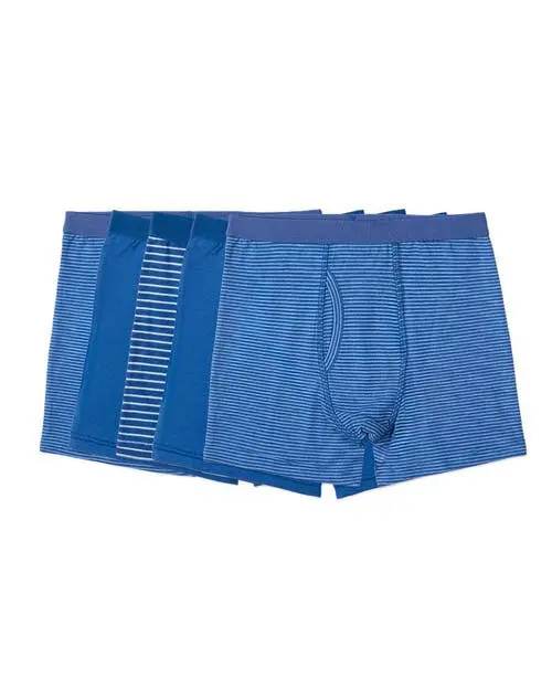 MEMOI Pair Out Of The Blue Knit Boxer Briefs - Blue Multi