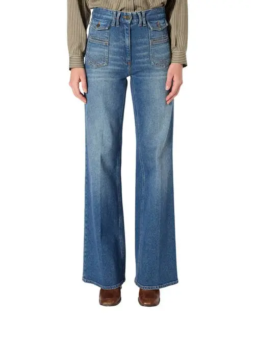 Gerard Darel Anna Flared High-rise Jeans