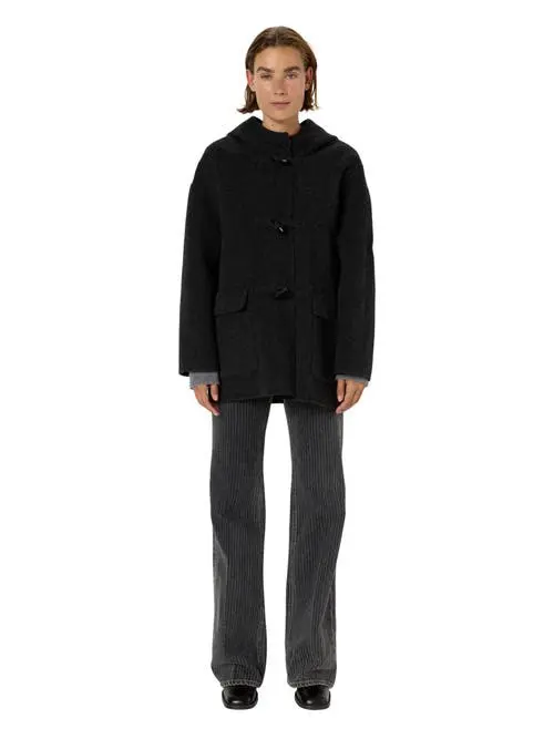 Gerard Darel Malina Hooded Wool Coat