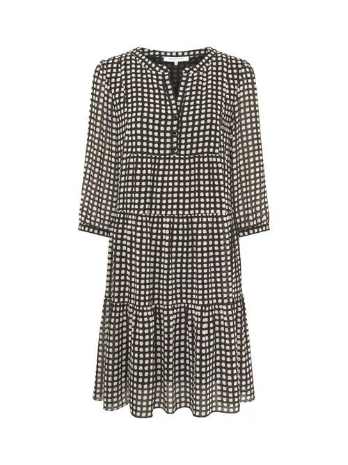Gerard Darel Lira Tiered Polka Dot Dress