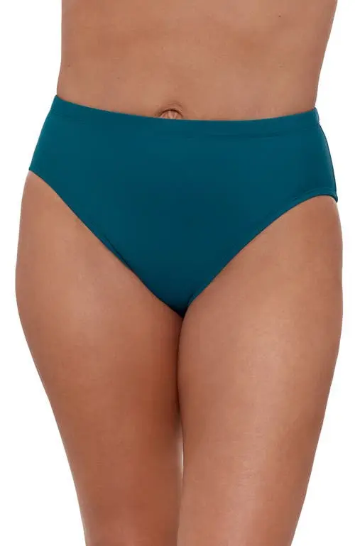 AQUA GREEN Mid-rise Brief Swimsuit Bottom - Lagoon