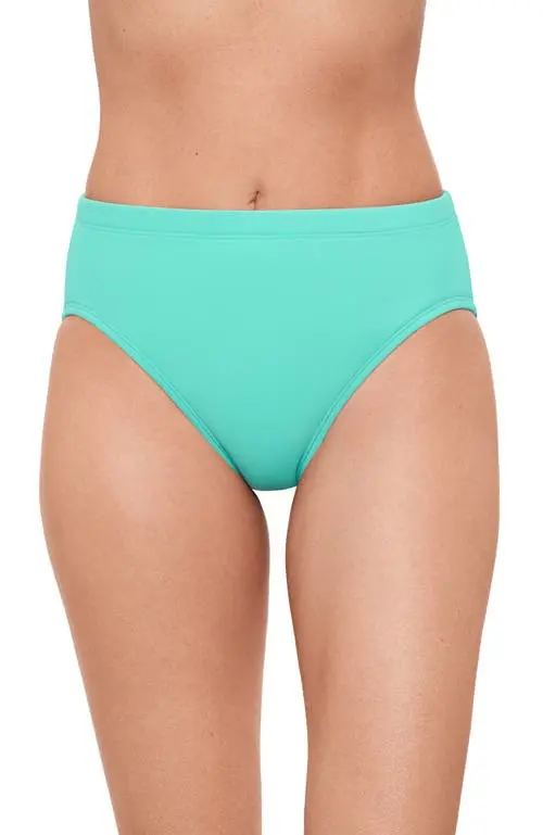 AQUA GREEN Mid-rise Brief Swimsuit Bottom - Midori