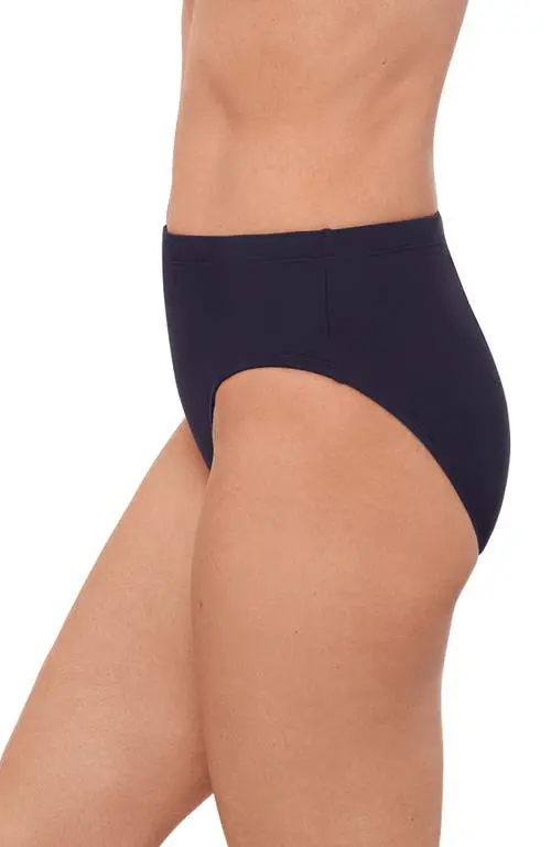 AQUA GREEN Mid-rise Brief Swimsuit Bottom - True Navy