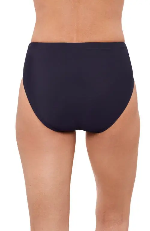 AQUA GREEN Mid-rise Brief Swimsuit Bottom - True Navy