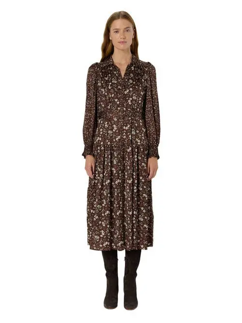 Gerard Darel Lolita Long Sleeve Shirt Dress