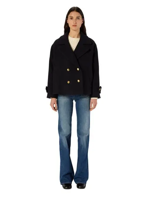 Gerard Darel Mouna Double Breasted Pea Coat