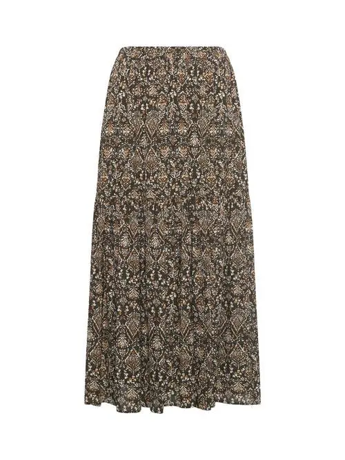 Gerard Darel Billie Flared Printed Midi Skirt