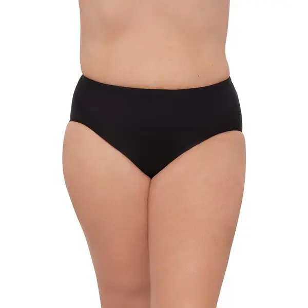 AQUA GREEN Mid-rise Swim Brief - Black