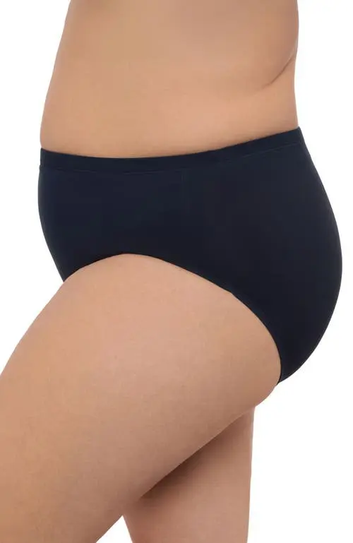 AQUA GREEN Mid-rise Swim Brief - True Navy