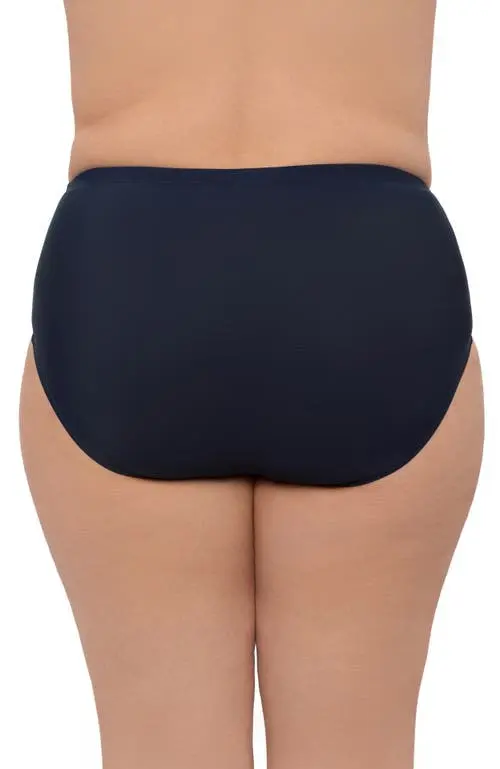AQUA GREEN Mid-rise Swim Brief - True Navy