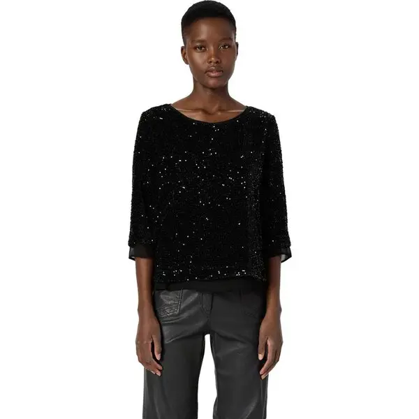 Gerard Darel Alienor Sequin Top