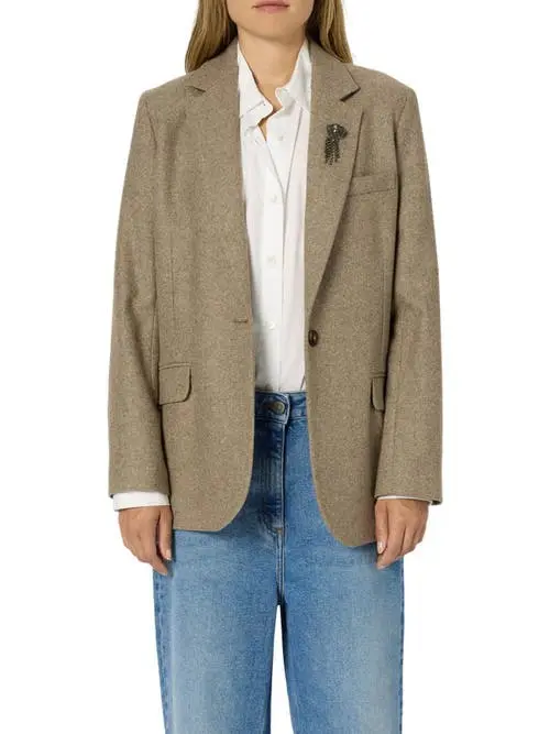 Gerard Darel Nellys Herringbone Jacket