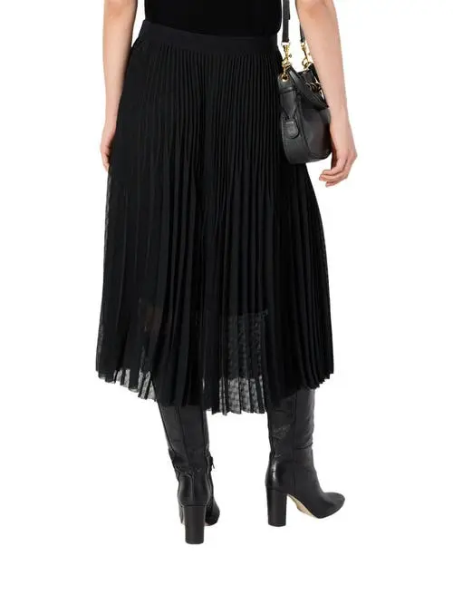 Gerard Darel Bilal Jacquard Pleated Midi Skirt