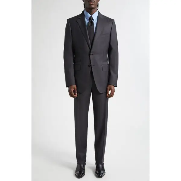 TOM FORD O'connor Shadow Windowpane Check Wool Suit