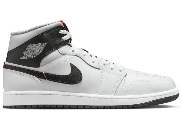JORDAN 1 Mid White Infrared Sneakers