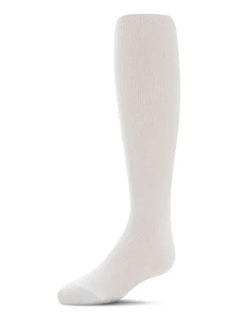 MEMOI Solid Cotton Sweater Tights - Cream