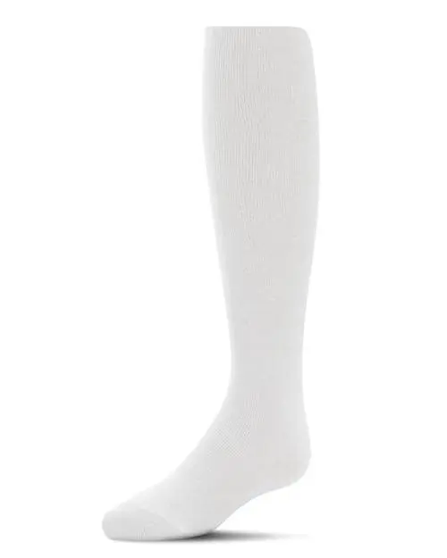 MEMOI Solid Cotton Sweater Tights - White