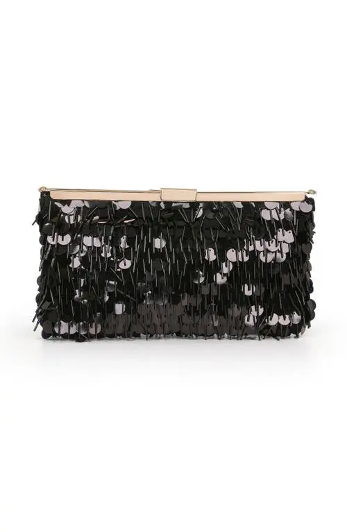 Badgley Mischka Briar Sequin Clutch - Black