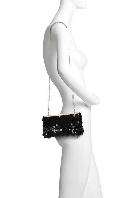 Badgley Mischka Briar Sequin Clutch - Black