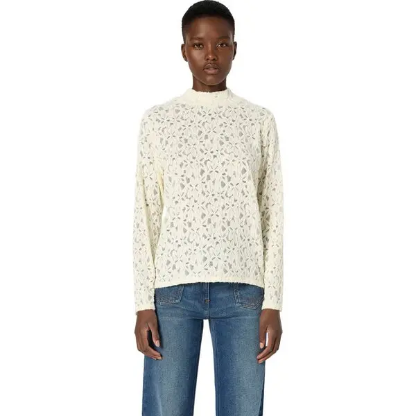 Gerard Darel Harmonie Lace Knitted Top
