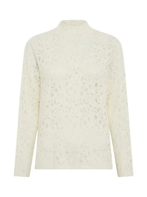 Gerard Darel Harmonie Lace Knitted Top
