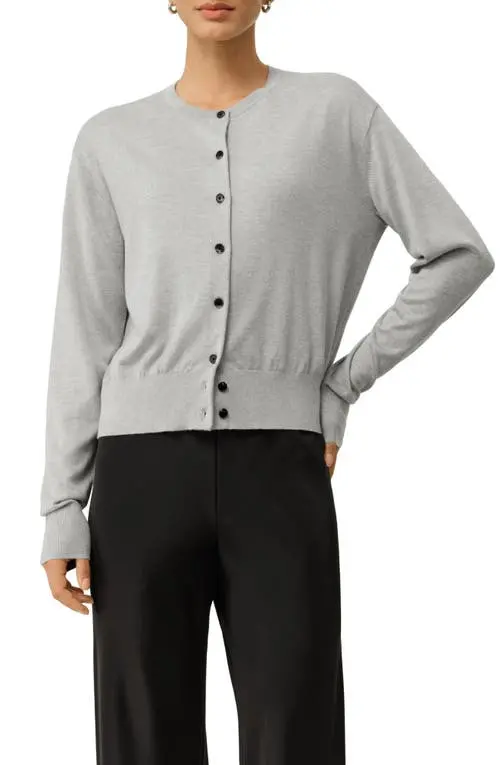 Lilysilk Round-neck Silk Cashmere Cardigan