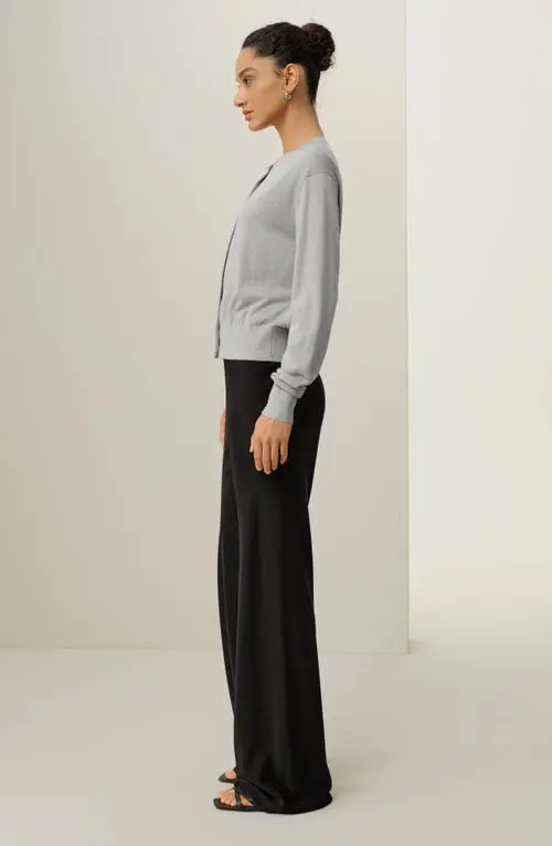 Lilysilk Round-neck Silk Cashmere Cardigan
