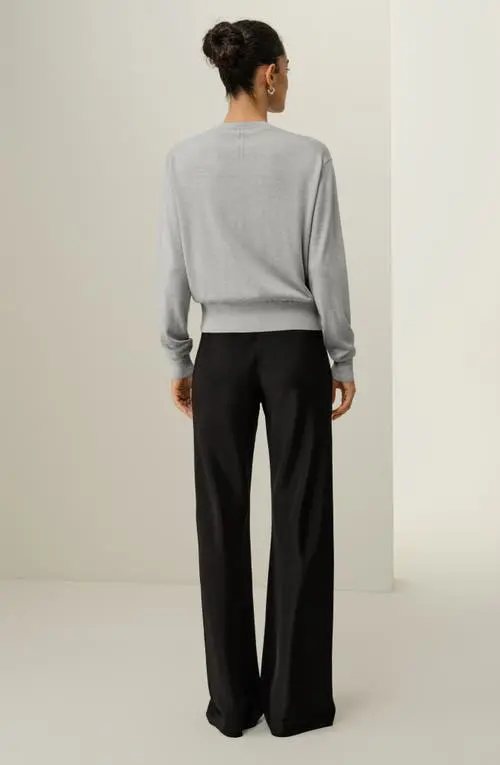 Lilysilk Round-neck Silk Cashmere Cardigan