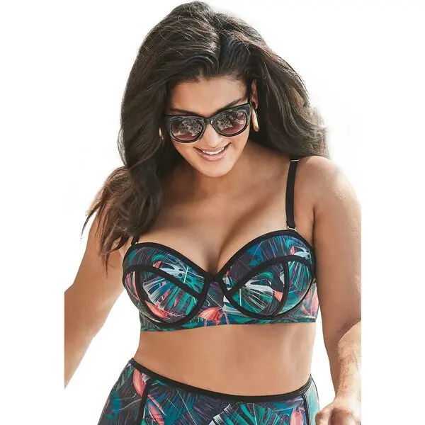 SWIMSUITS FOR ALL Underwire Bikini Top - Paradise